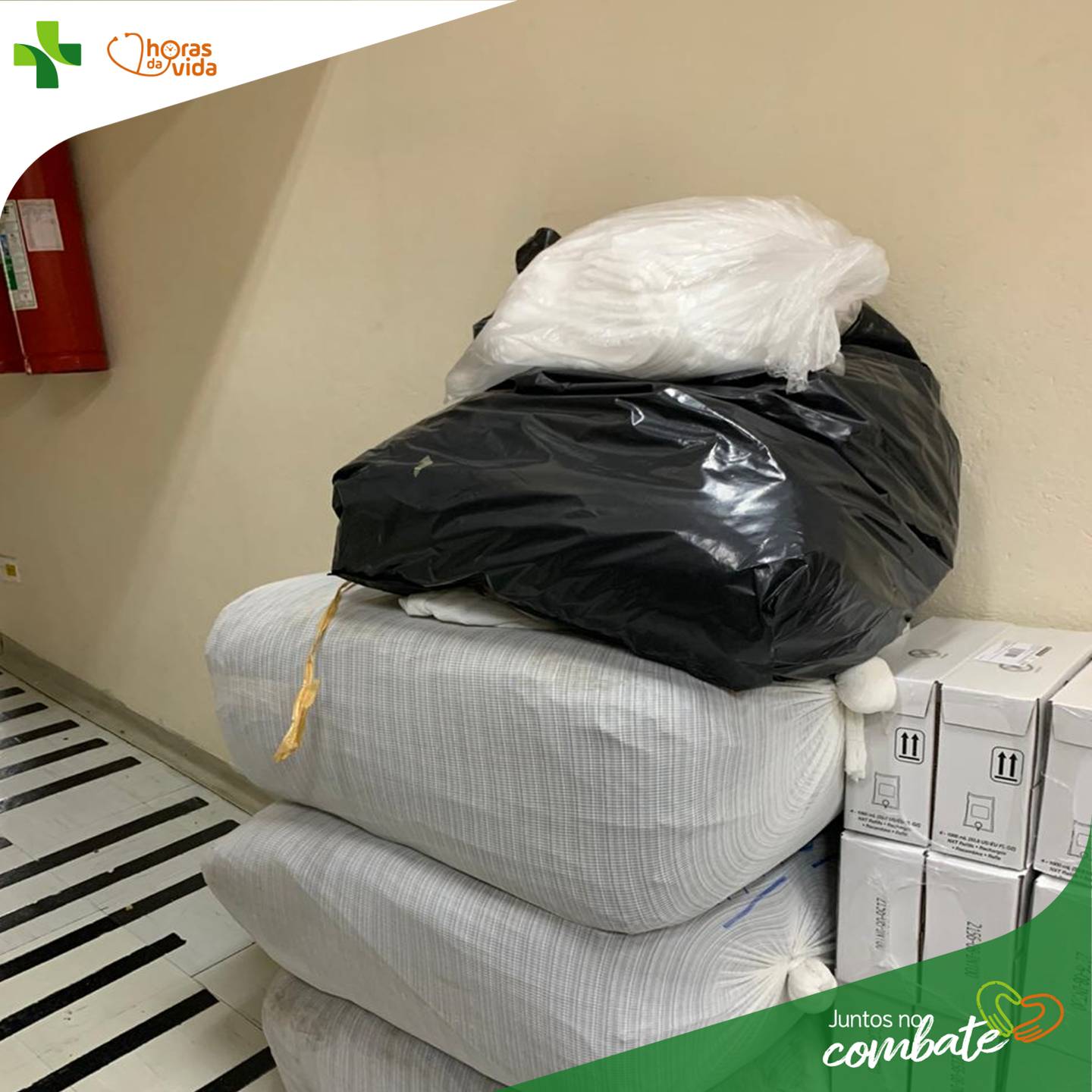 Hospital Santa Cruz recebe doação da campanha Juntos no Combate ... Hospital Santa Cruz recebe doação da campanha Juntos no Combate ...